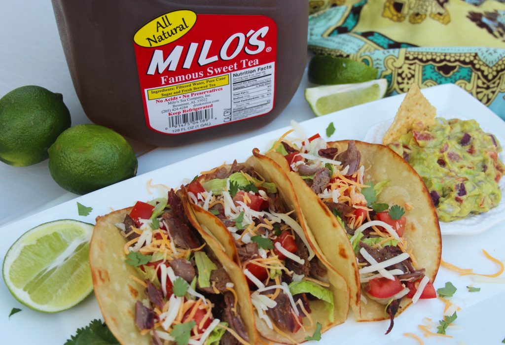 6-Ingredient Milo's Famous Sweet Tea Brisket Tacos - Milo's Tea Company ...